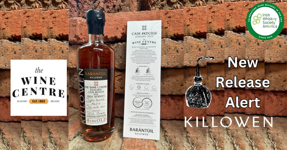 Killowen Collaboration with The Wine Centre – Irish Whiskey USA